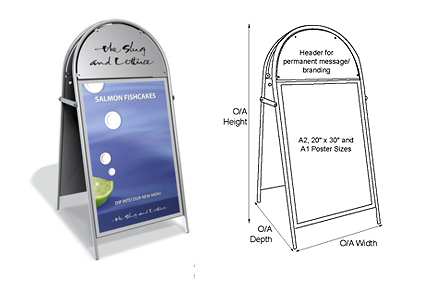 A-Board Pavement Signs - Eclipse Signs